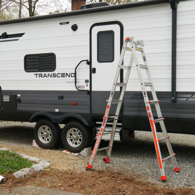 Little Giant Ladder For RV Camping - Travel Trail Sail